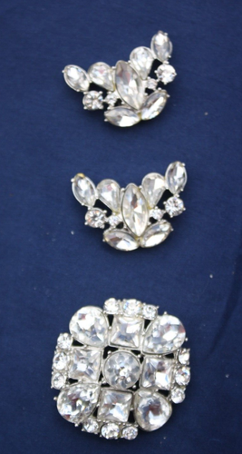 Rhinestone Brooch and or Pin without Pins Arts and Craft | eBay