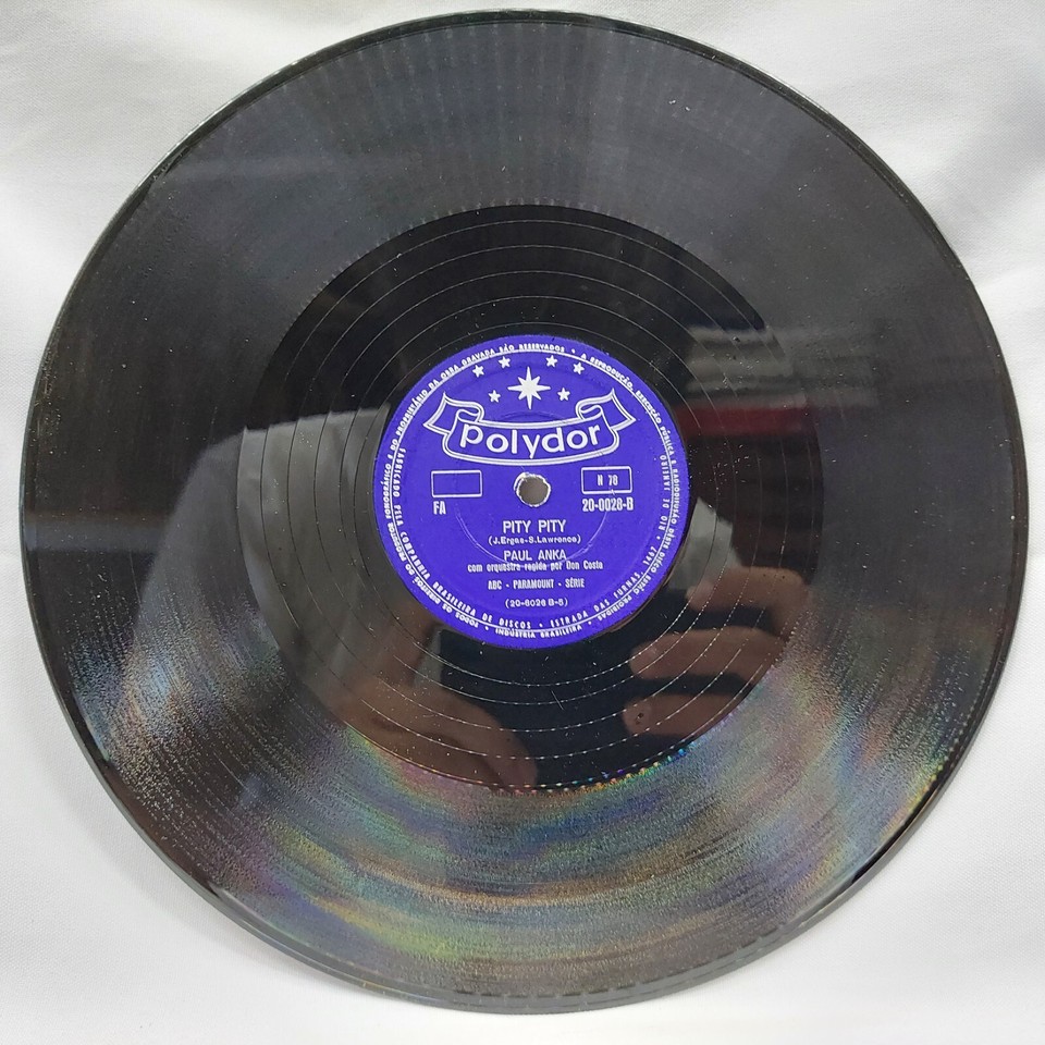 PAUL ANKA - Jambalaya / Pity Pity - Polydor - 78 RPM Brazil 1963 Vinyl ...