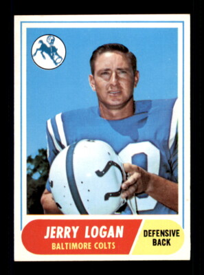 1968 Topps #47 Jerry Logan - Crease Free | eBay