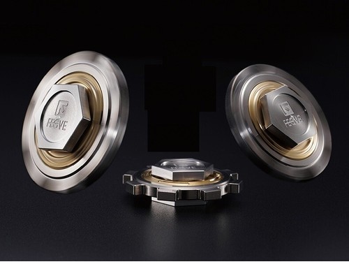 Titanium Brass Stainless Steel Fidget Spinner Kids Adult Fidget Toy EDC ...