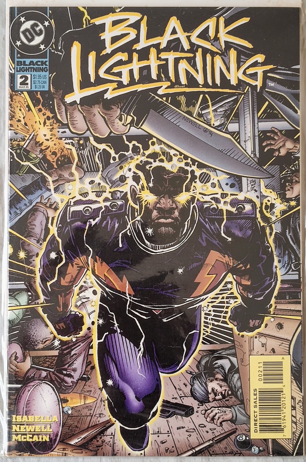 DC Comics 1995 Black Lightning #2, 1st Appearance Of Painkiller high ...