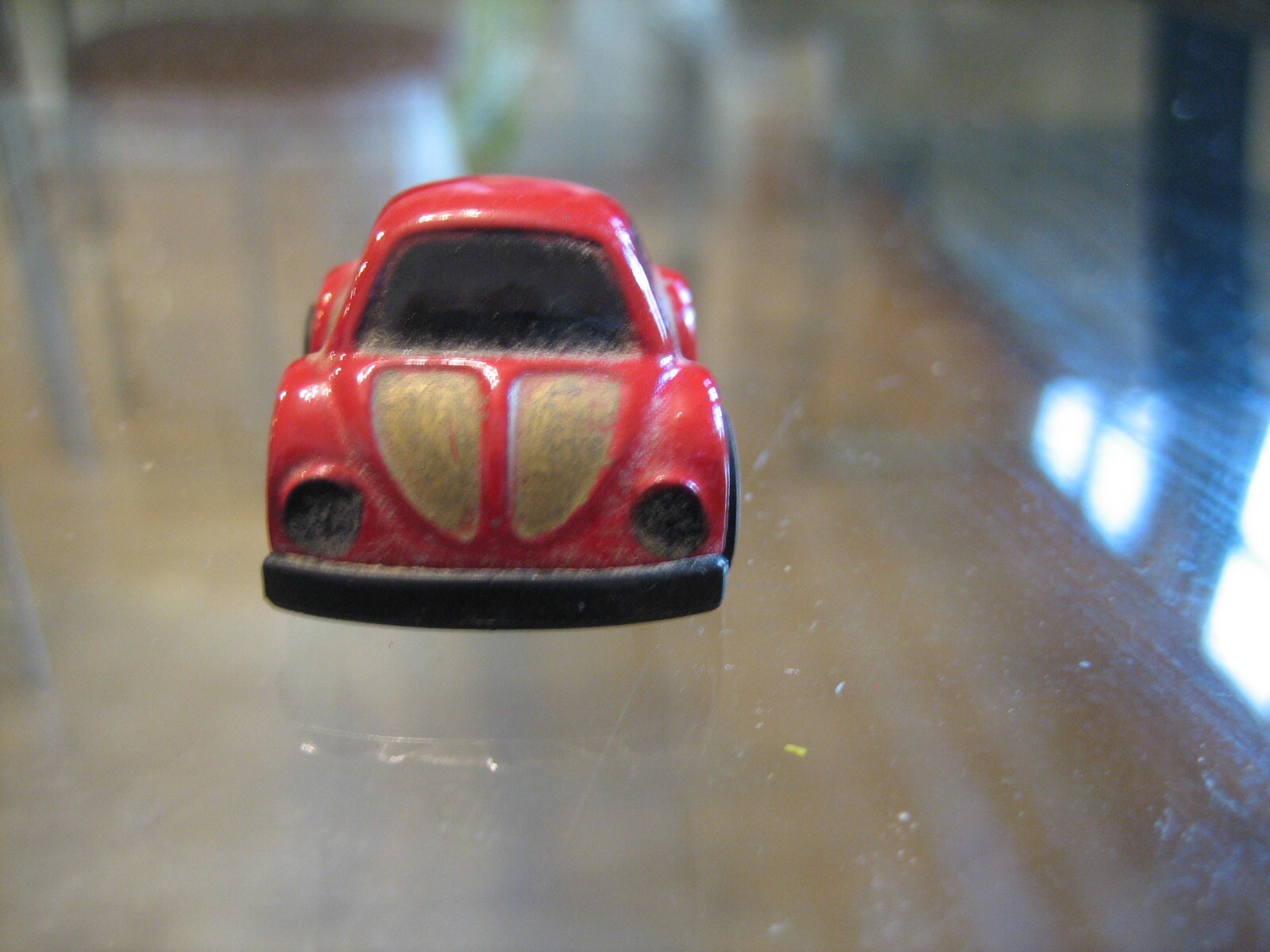 vintage 1990's MIDORI Japan micro VW volkswagen beetle bug CAR pull ...