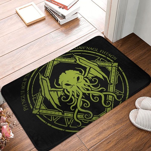 Cthulhu Mythos Bath Non-Slip Carpet Chant Flannel Mat Welcome Doormat ...