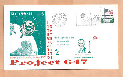 MIDAS 11 SAT LAUNCH BY TITAN PROJECT 647 MAY 5,1971 KSC SPACE VOYAGE ...