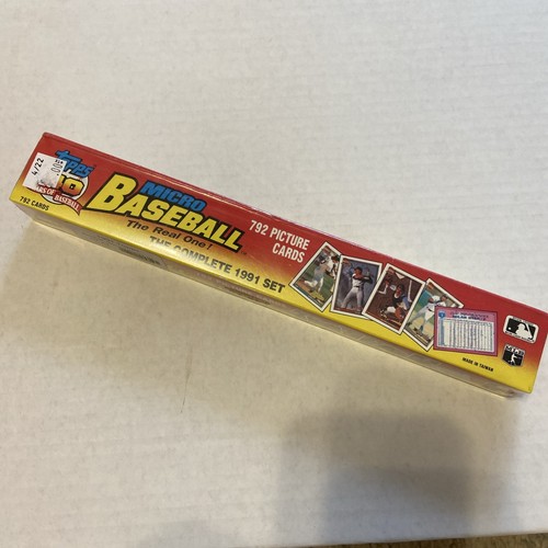 Topps 1991 Micro Baseball Mini Cards Complete Set Picture Cards Chipper ...