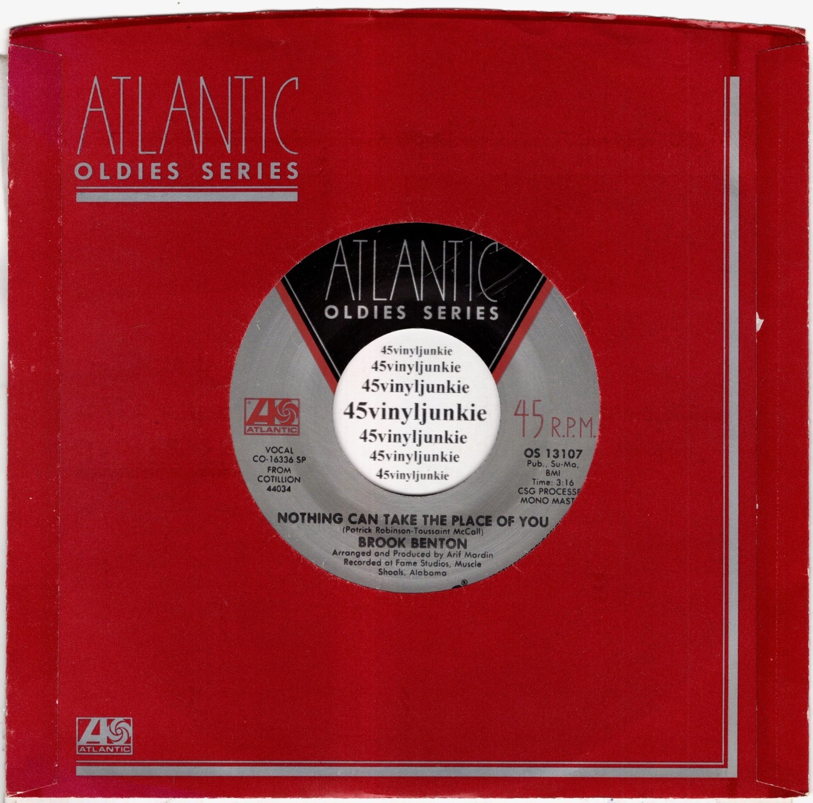 Brook Benton NM 45 rpm "Rainy Night In Georgia" on Atlantic Records | eBay