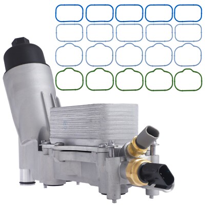 Aluminum Oil Cooler&Oil Filter Housing Adapter For 2014-2016 Jeep ...