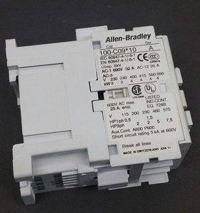 Allen-Bradley Contactor 100-C09D10 110/120V 9A IEC 60947-4-1/5-1 Series ...