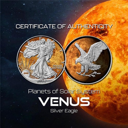 2025 American Eagle Solar System Series Venus Edition 1 oz Silver Coin ...