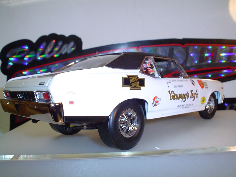 BILL JENKINS GRUMPYS TOY 1968 CHEVY NOVA SS NHRA DRAG STRIP LEGEND 1:18 ...