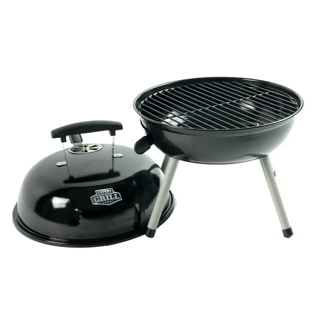 Expert Grill 14.5'' Charcoal Tabletop Portable Grill, with Removable ...