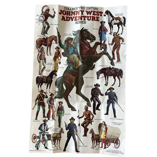 VTG Original Louis Marx Johnny West Adventure Series Figures Checklist ...