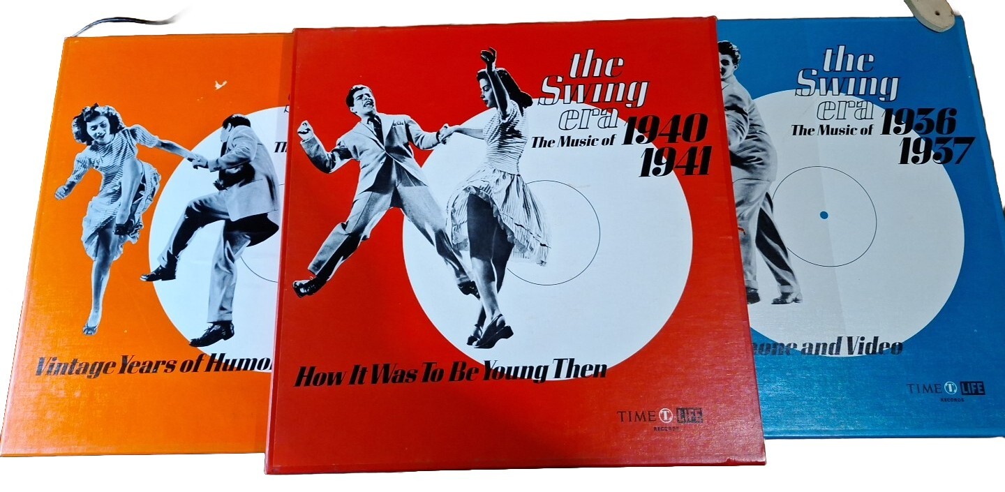 Lot of 3 - The Swing Era - Time Life Vinyl 3x lp Records & Book Box ...