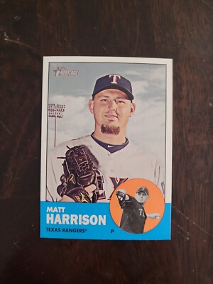 2012 Topps Heritage Matt Harrison #284 Texas Rangers | eBay