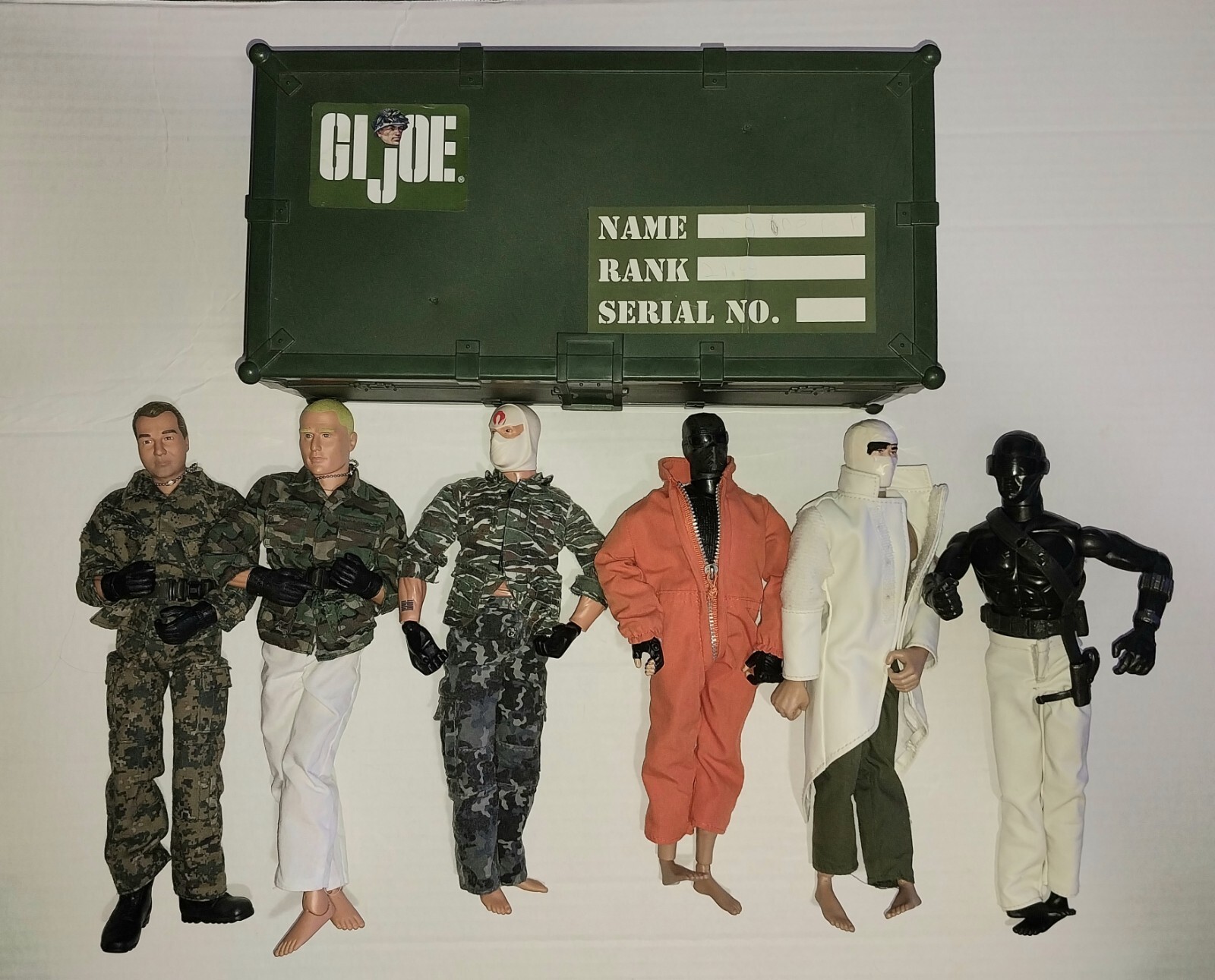 Gi Joe 12" Action Figures Lot with Green Foot Locker 1990s-2000s | eBay