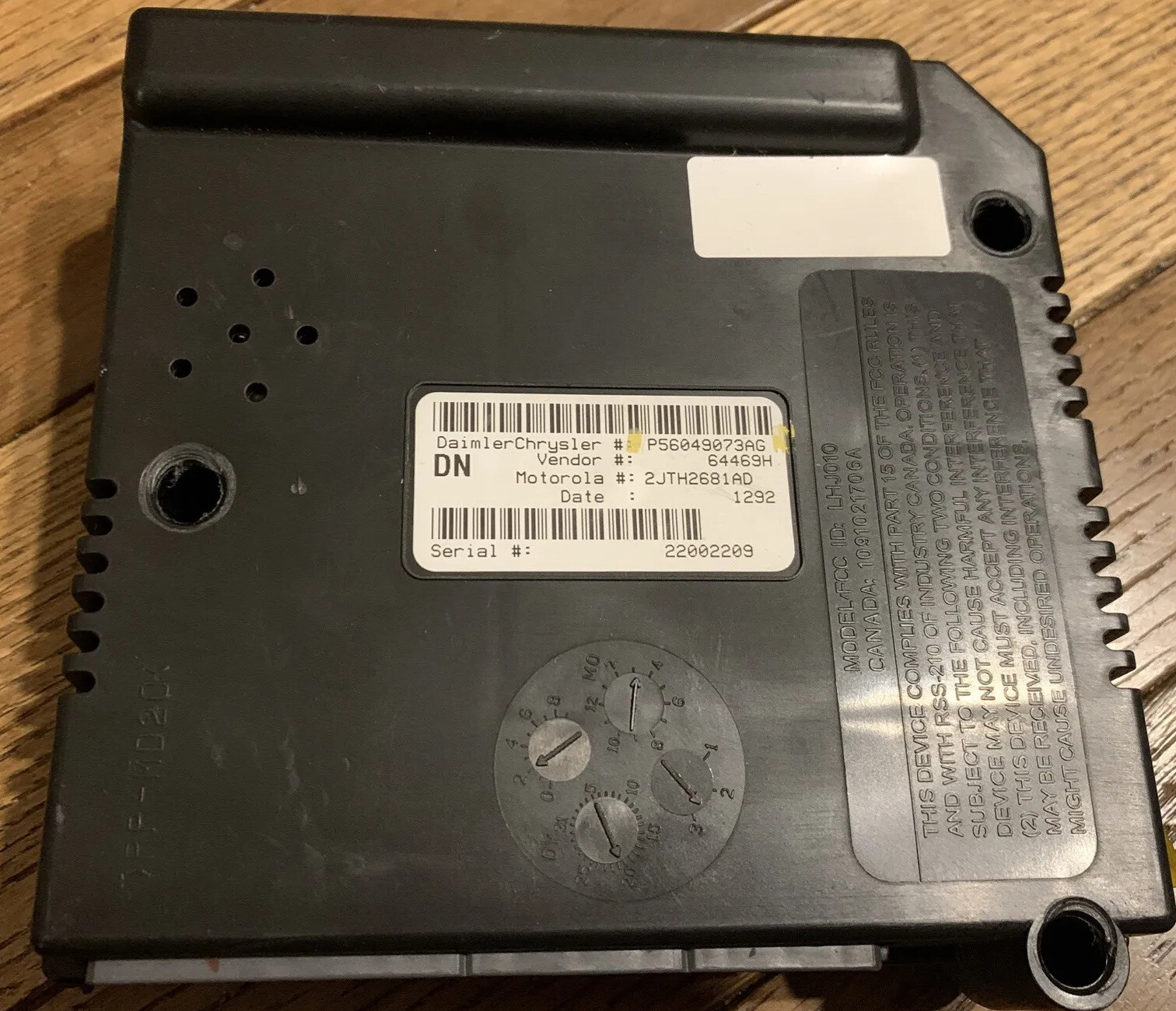 01 Dodge Durango CTM P56049073AG Central Timing Module Unit CTU OEM BCM ...