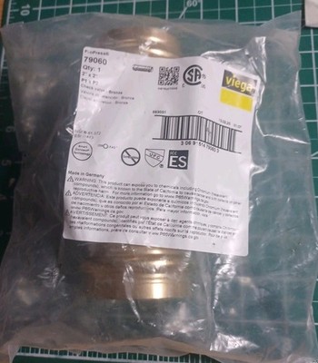 VIEGA PROPRESS 79060 Spring Check Valve Brass 2” New | eBay
