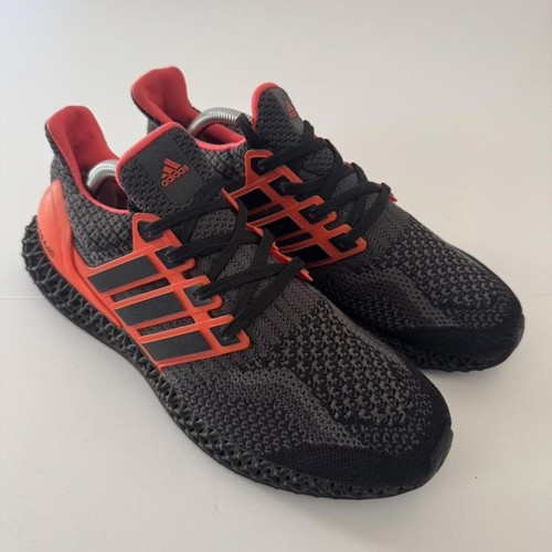 Adidas Ultra 4D Core Black Solar Red Running Shoes | eBay