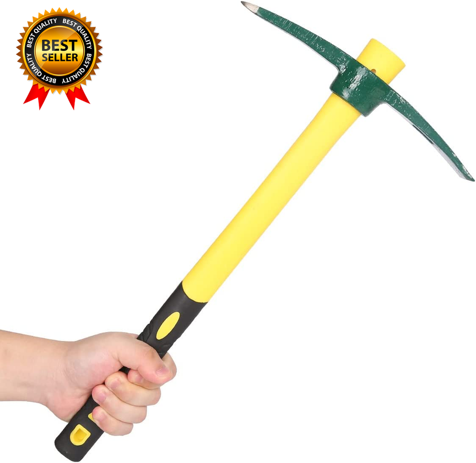 18 Inches Steel Forged Pickaxe Sturdy Durable Mattock Hoe Weeding Pick ...