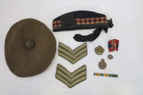WW1 / WW2 British Army Beret / Side Hat / Patches / Ribbon & Later MOD ...