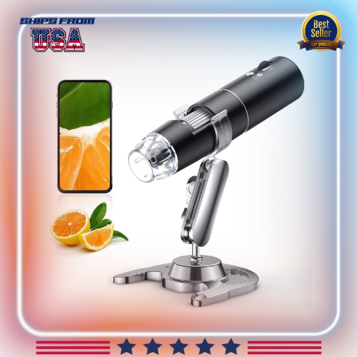 Wireless Digital Microscope, Skybasic 50X-1000X Magnification LED ...