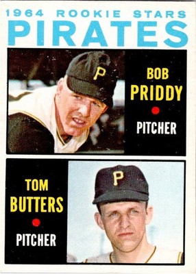1964 Topps #74 Pirates 1964 Rookie Stars (Bob Priddy / Tom Butters) 002 ...