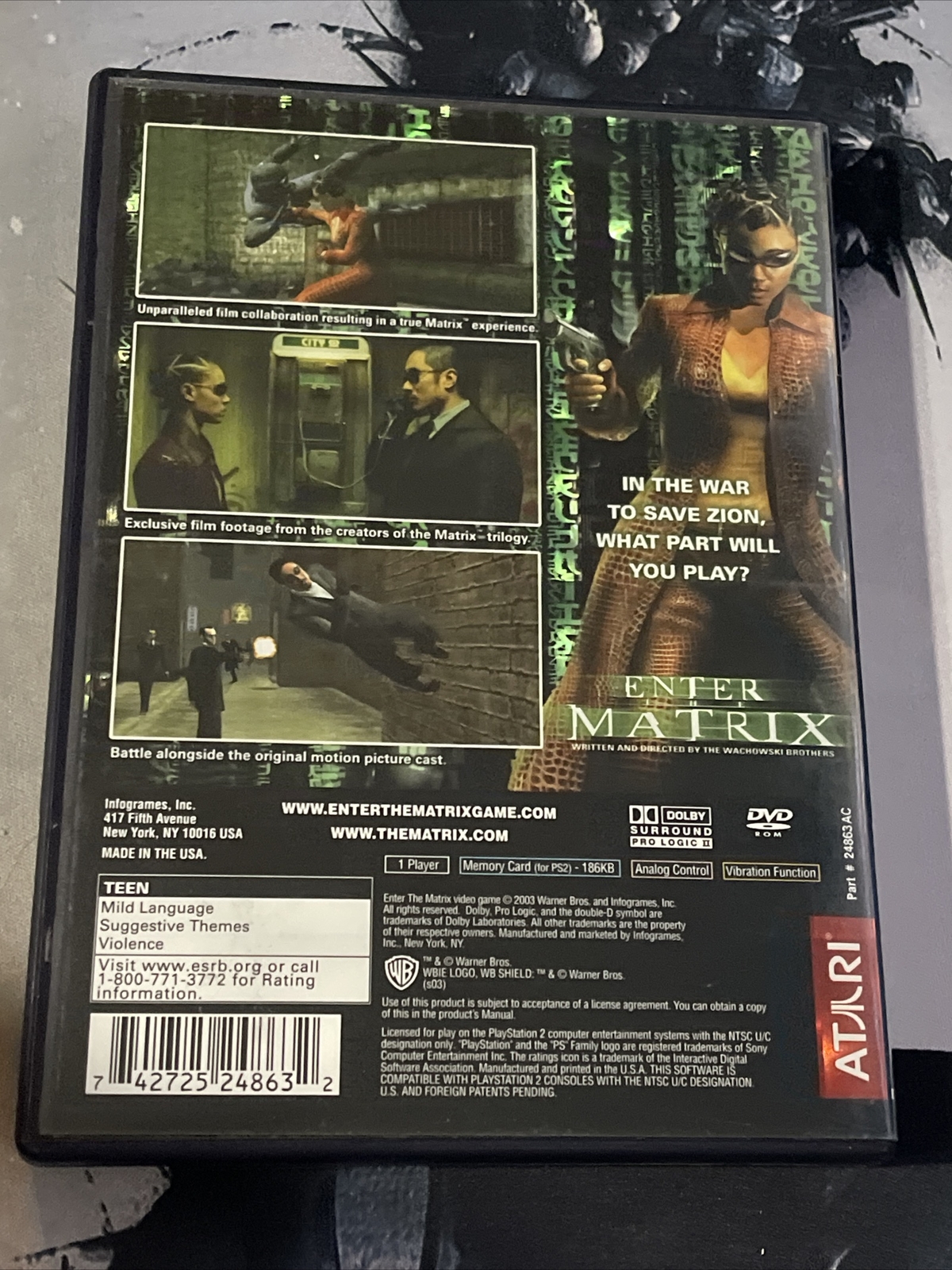 Enter The Matrix (PS2, Playstation 2) CIB 742725248632| eBay