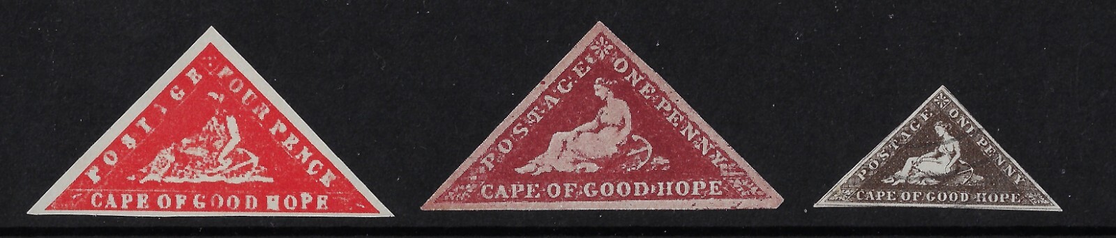 Cape of Good Hope triangle facsimiles x 3. Mint no gum. F-VF. (a2716 | eBay