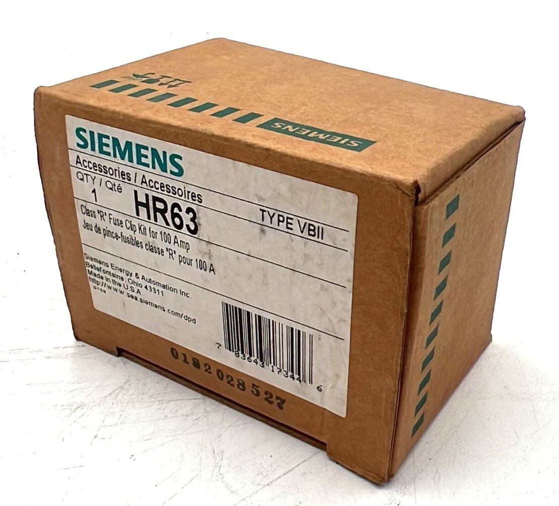 Siemens HR63 Class "r" Fuse Clip Kit for 100a for sale online | eBay