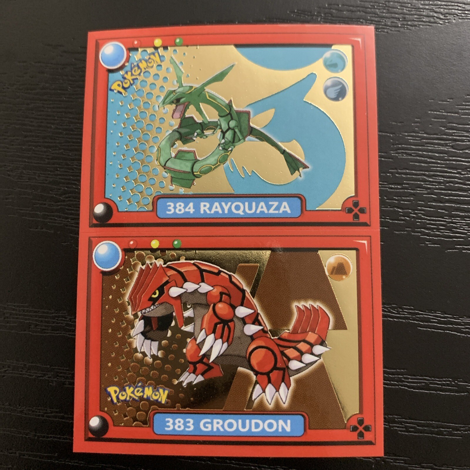 Pokémon Pokédex Rayquaza And Groudon Sticker | eBay