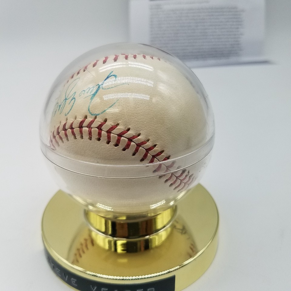 Steve Yeager Los Angeles Dodgers Signed Autograph MLB Catfish All Star ...