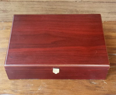 Bentleys Finest Teas Burgundy Wood Storage Box Container 6 Flavor ...