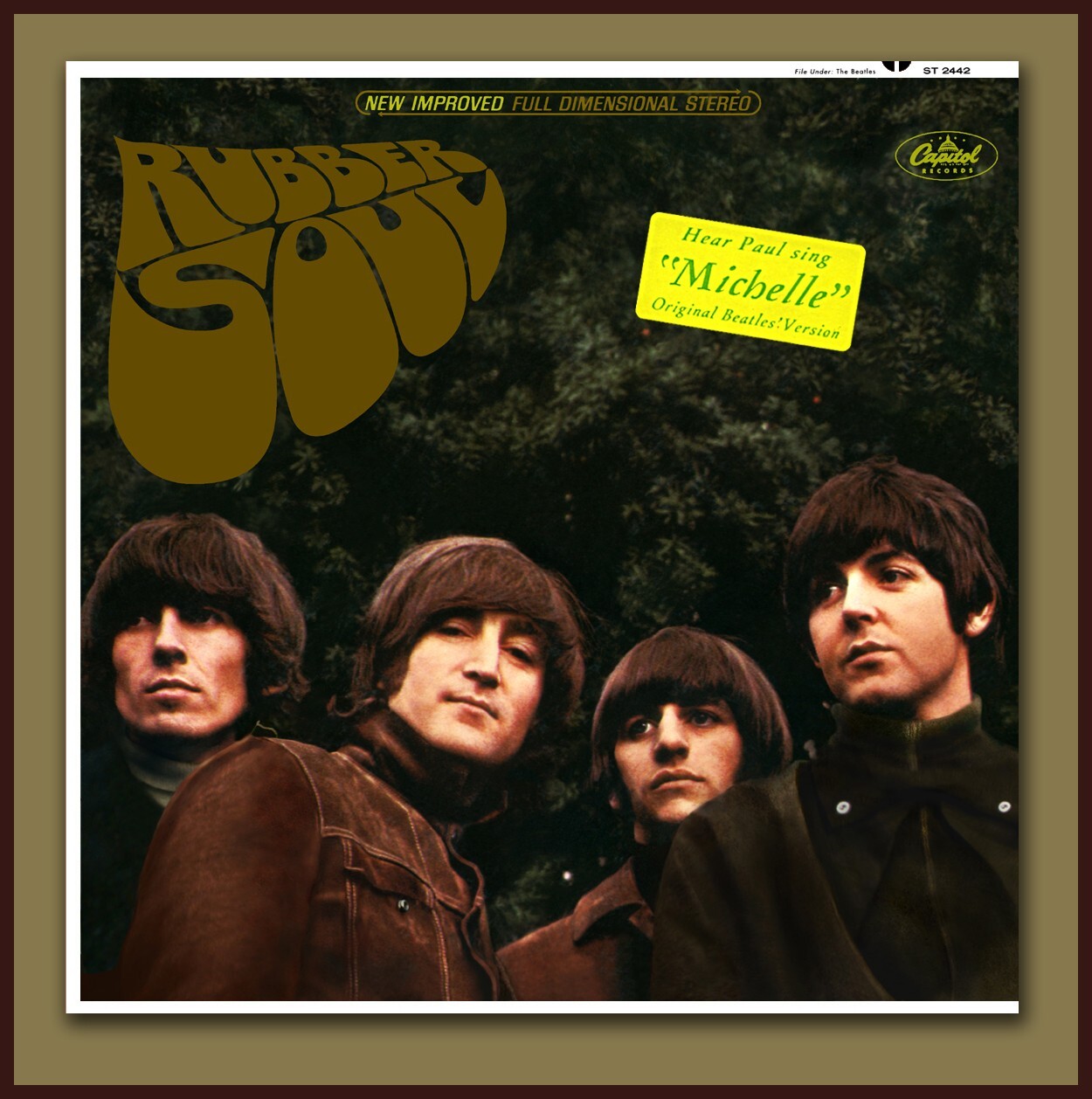 The Beatles Rubber Soul Alternate Album Cover-For Display- Vinyl Not ...
