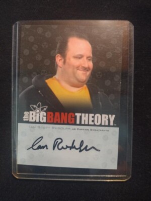 THE BIG BANG THEORY IAN SCOTT RUDOLPH AS CAPTAIN SWEATPANTS AUTO CARD ...