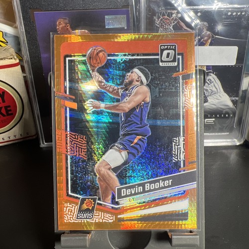 2023-24 Panini Donruss Optic Hyper Orange Prizm Devin Booker #77/99 ...