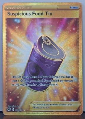 2020 Pokemon Champion's Path Suspicious Food Tin (Secret) 80/73 Foil NM ...