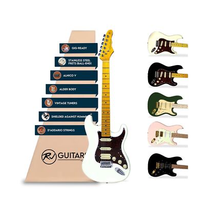 Gigline Skycaster Electric Guitar S-Type Full Size, Alder Body ...