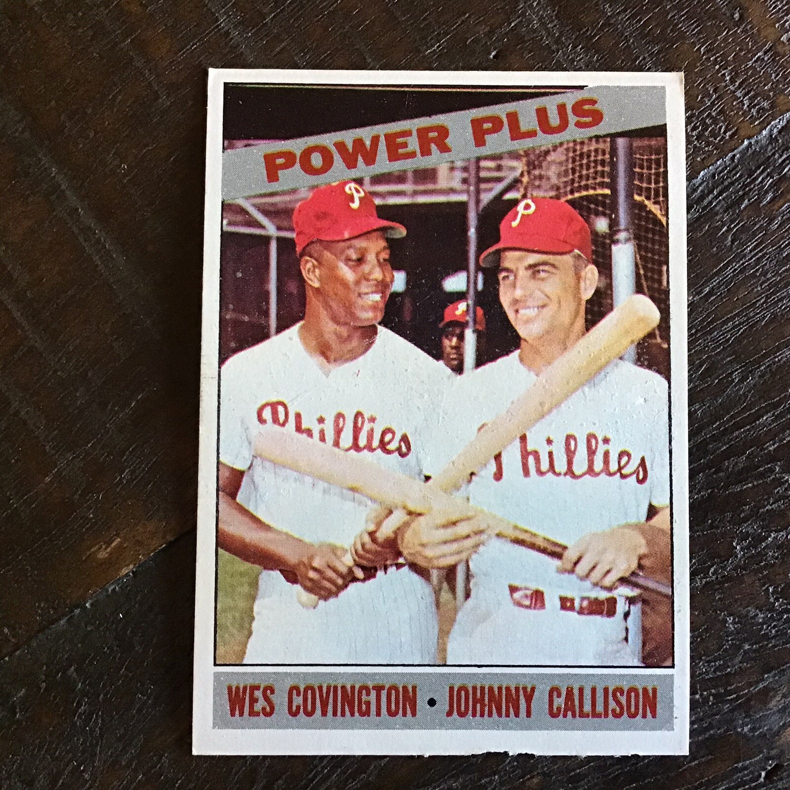 1966 Topps Baseball Power Plus Phillies Wes Covington & Johnny Callison ...