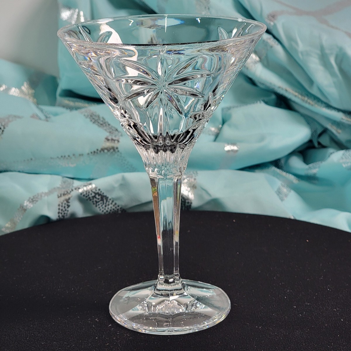 Godinger Crystal Lamp Blue