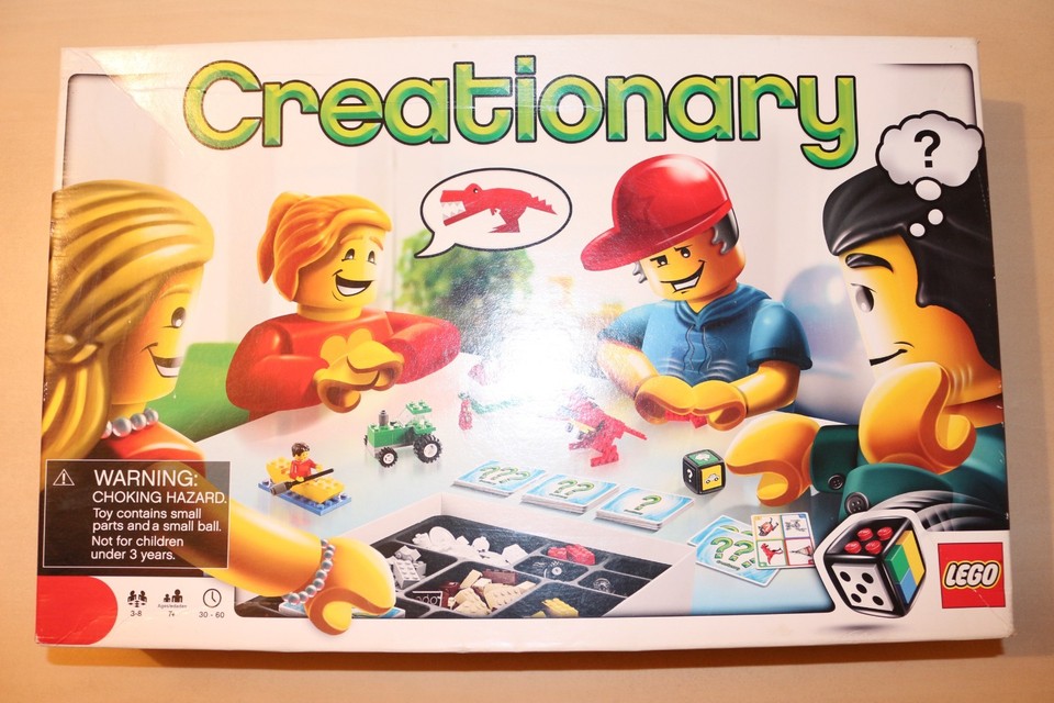 LEGO CREATIONARY BOARD & BUILD GAME 3844 - COMPLETE + RARE ...
