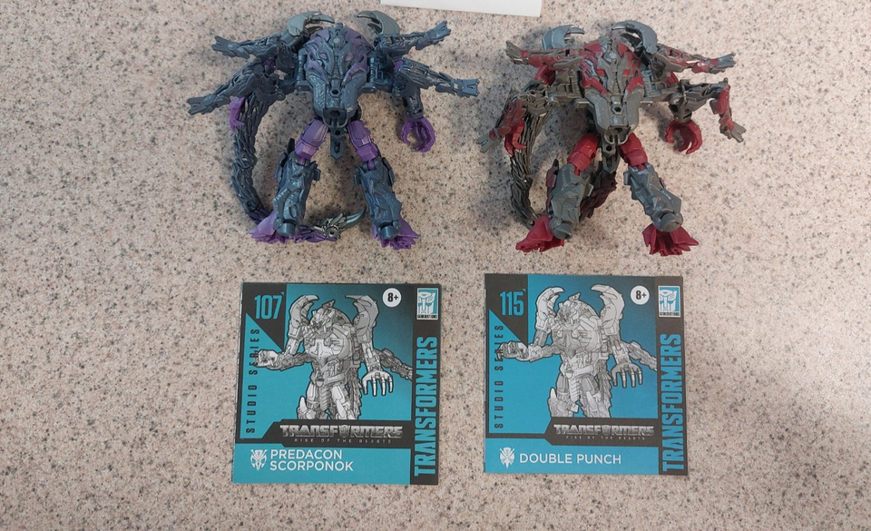 Transformers Studio Series ROTB Scorponok & Double Punch - Complete ...