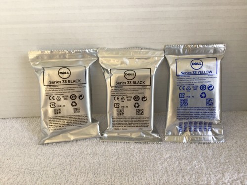 Dell Series 33 Black Ink Cartridge Dell Series 33 Yellow Ink Cartridge ...