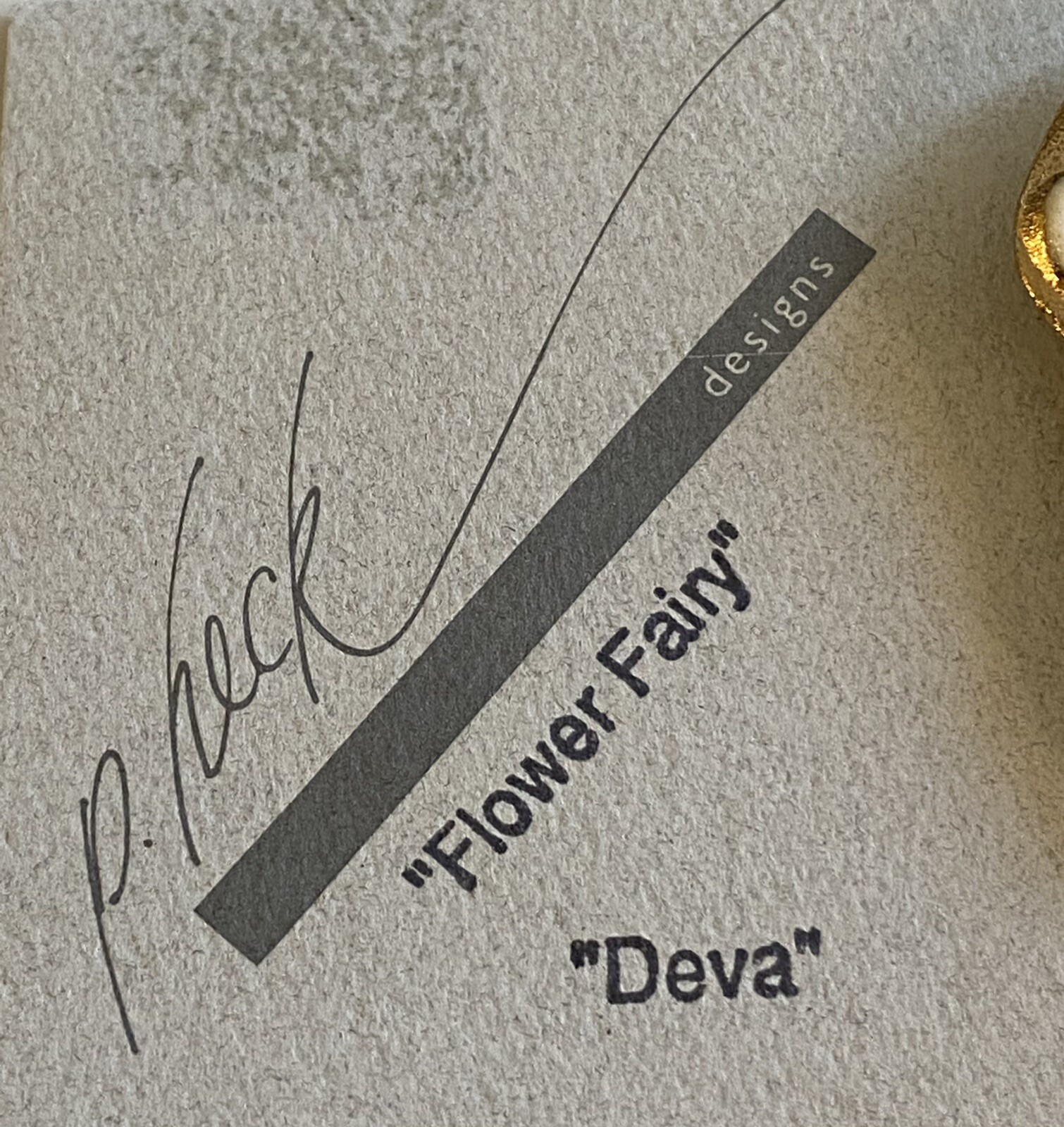 Vintage P. Heck Designs Glazed Ceramic Art Flower Fairy “Deva” Brooch ...