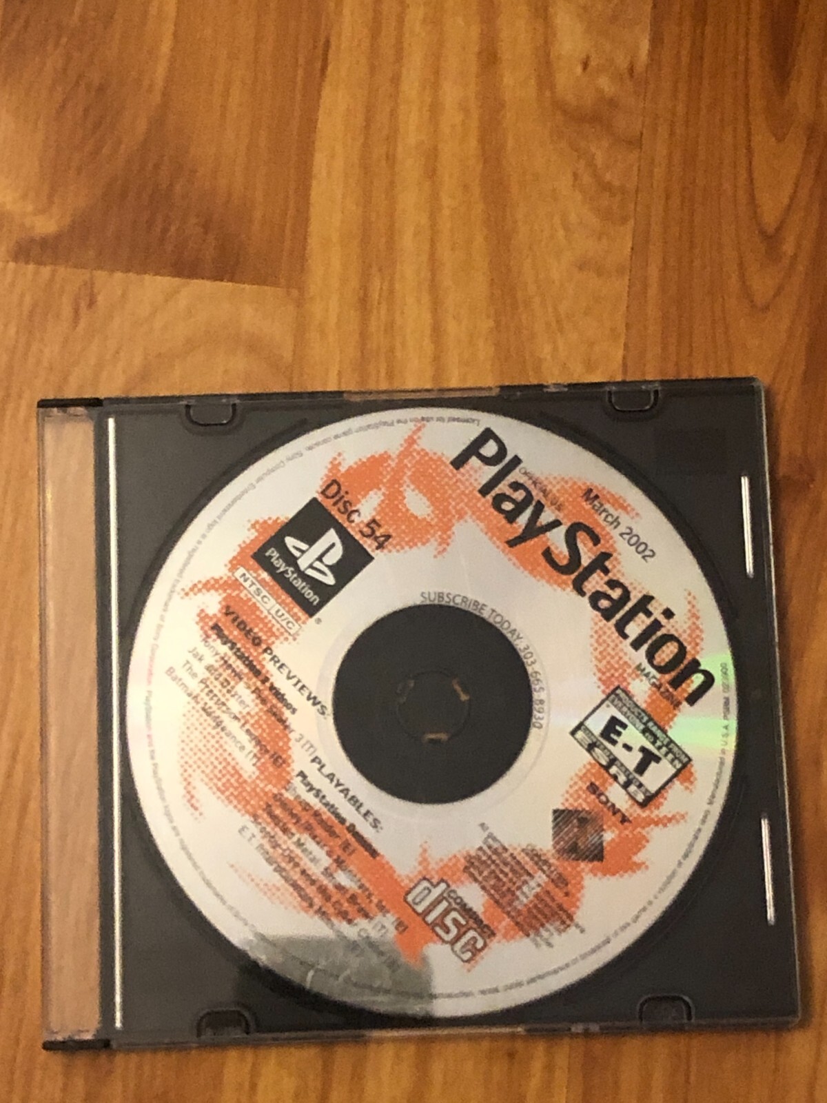 Official U.S. Playstation Magazine Promotional Demo Disc #54 March 2002 ...