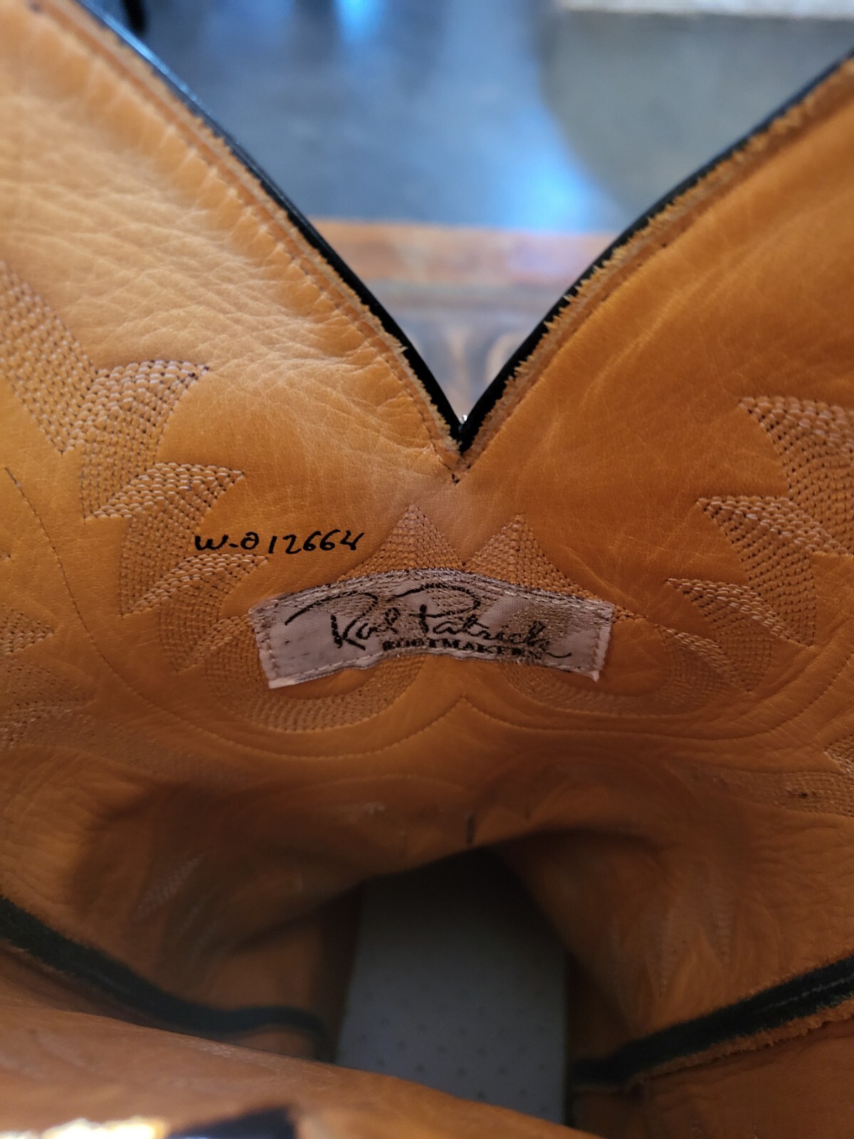 Rod Patrick Custom Men's Black Leather Cowboy Rodeo E… - Gem