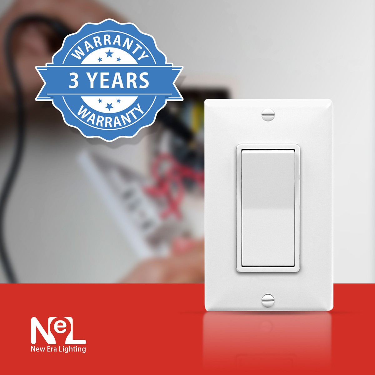 3 Way Light Switch Leviton Decora Residential Grade 15A Rocker Weather ...