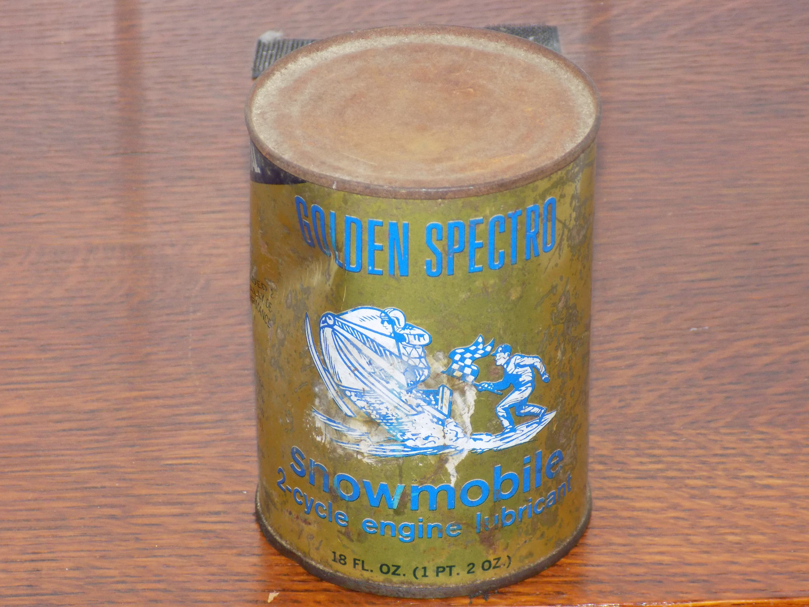Vintage Golden Spectro Snowmobile 1 Pint 2 Cycle Engine Lubricant Empty ...