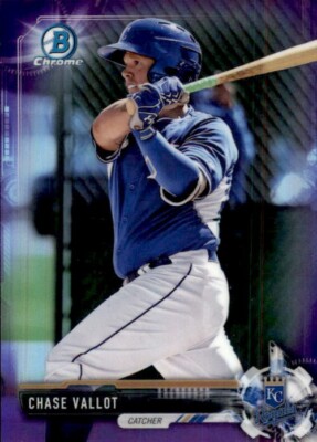 Chase Vallot 2017 Bowman Chrome Purple Refractor #BCP10 /250 Numbered ...