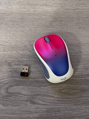 Logitech Design Collection Wireless Mouse - Blue Blush (Pink/Purple) | eBay