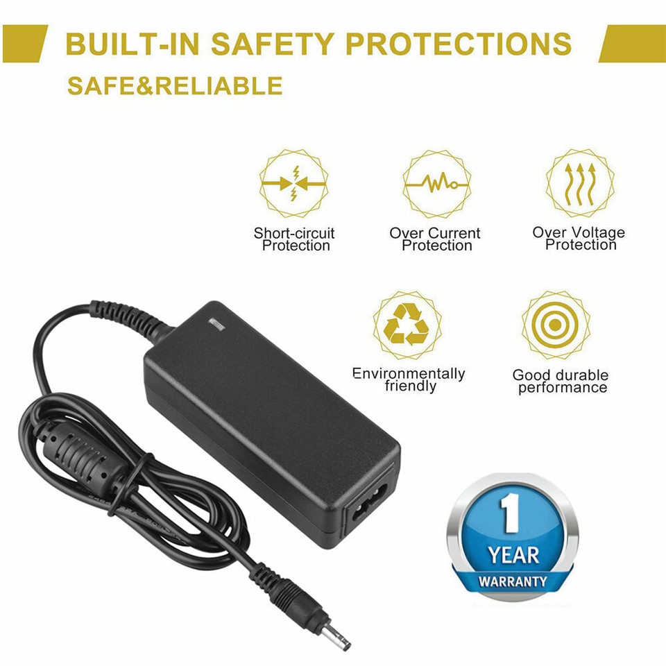 AC-DC Adapter Charger Power Supply Cord for Fits HP Mini 210-1092DX ...